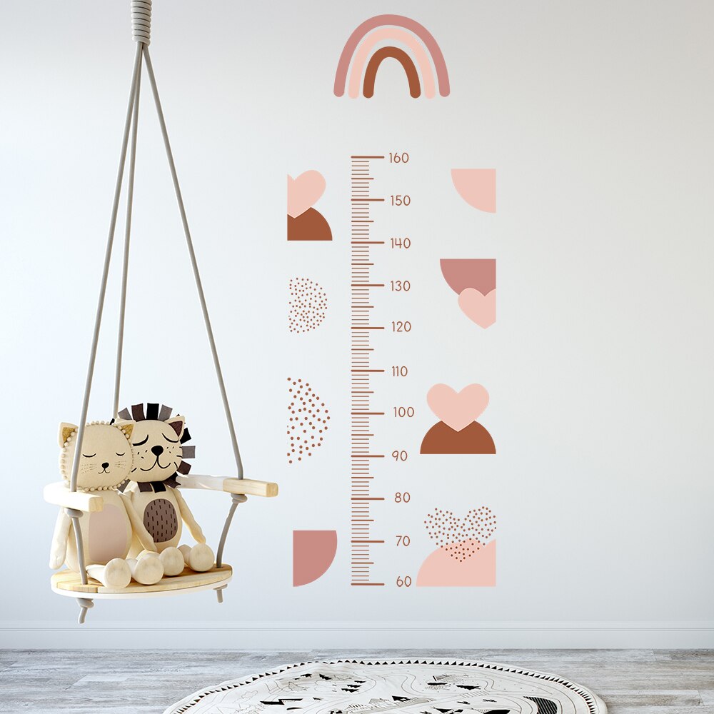 Clouds Rainbow Height Measure Wall Stickers Home D... – Vicedeal