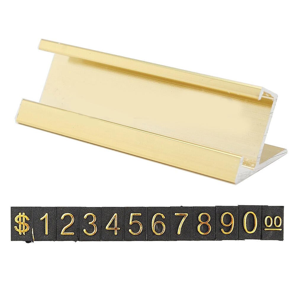 16 Sets Golden Number Letter with Base Adjustable ... – Vicedeal