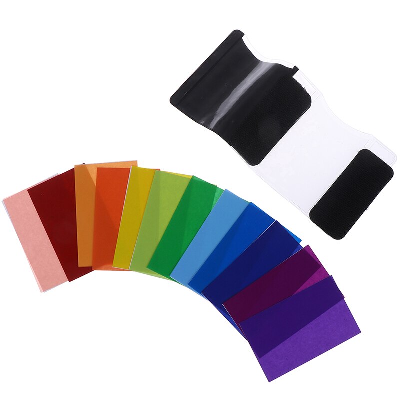 12 Colors Gel Filter Flash Diffuser Soft Box Studi... – Grandado