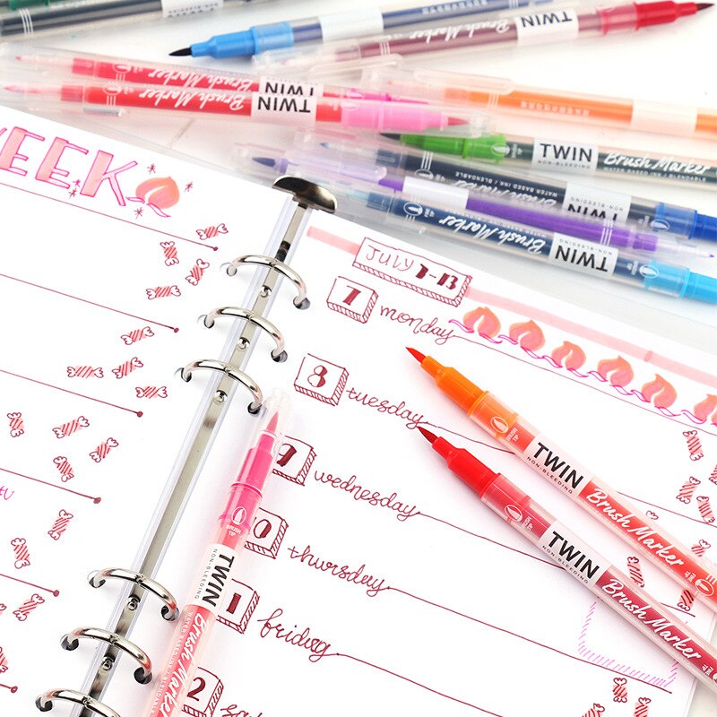 24 colors 1 box Point stone Double Headed Fluoresc... – Grandado