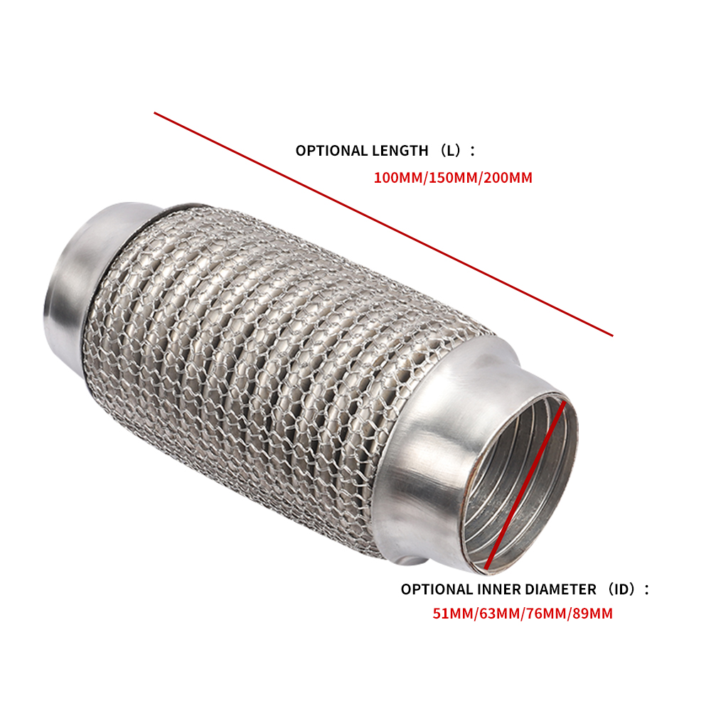 2.0/2.5/3.0/3.5Inch Stainless Steel Exhaust Flexib... – Grandado