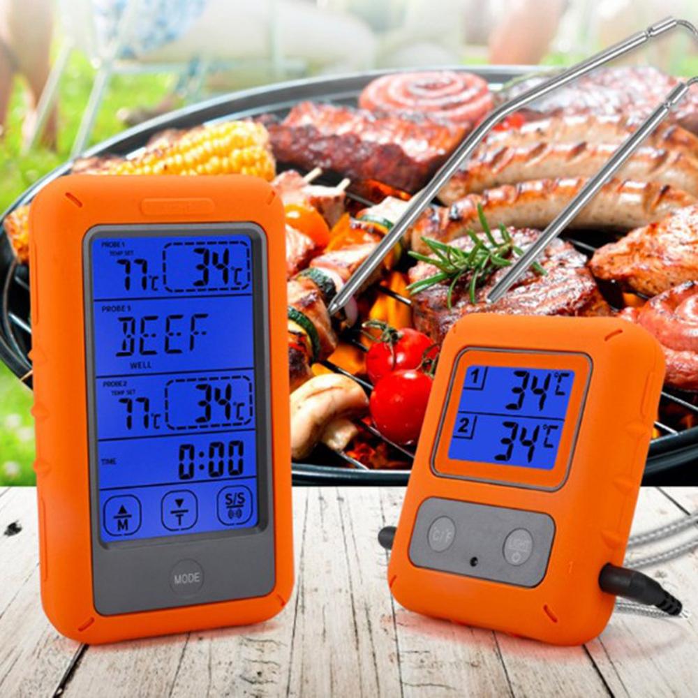 Remote Wireless Digital Meat Thermometer Grill Ove... – Grandado