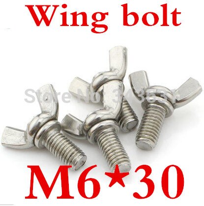 10pcs/lot Stainless Steel 304 M6*30 Wing Bolt butt... – Vicedeal
