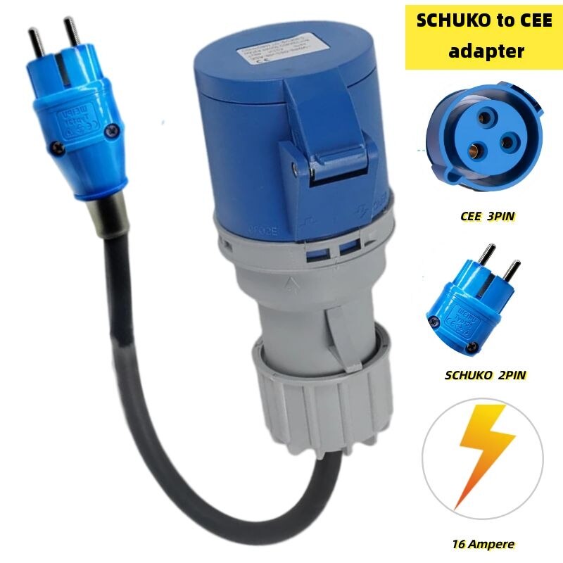 Cee Socket Ev Charger Connector 16A 2M Evse Schuko... – Vicedeal