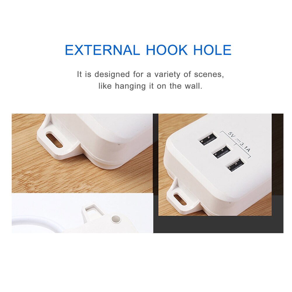 Wall Mounted USB Power Strip Surge Protector with ... – Grandado
