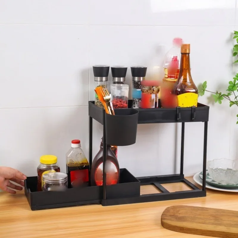 Kitchen Desktop Storage Rack Large Capacity Season... – Grandado