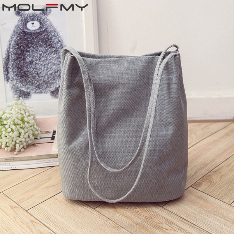 Women's Canvas Tote Bucket bags Foldable Shopping ... – Vicedeal