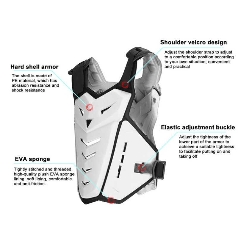 Ghost Racing Motocross Body Armor Motorcycle Armor... – Grandado