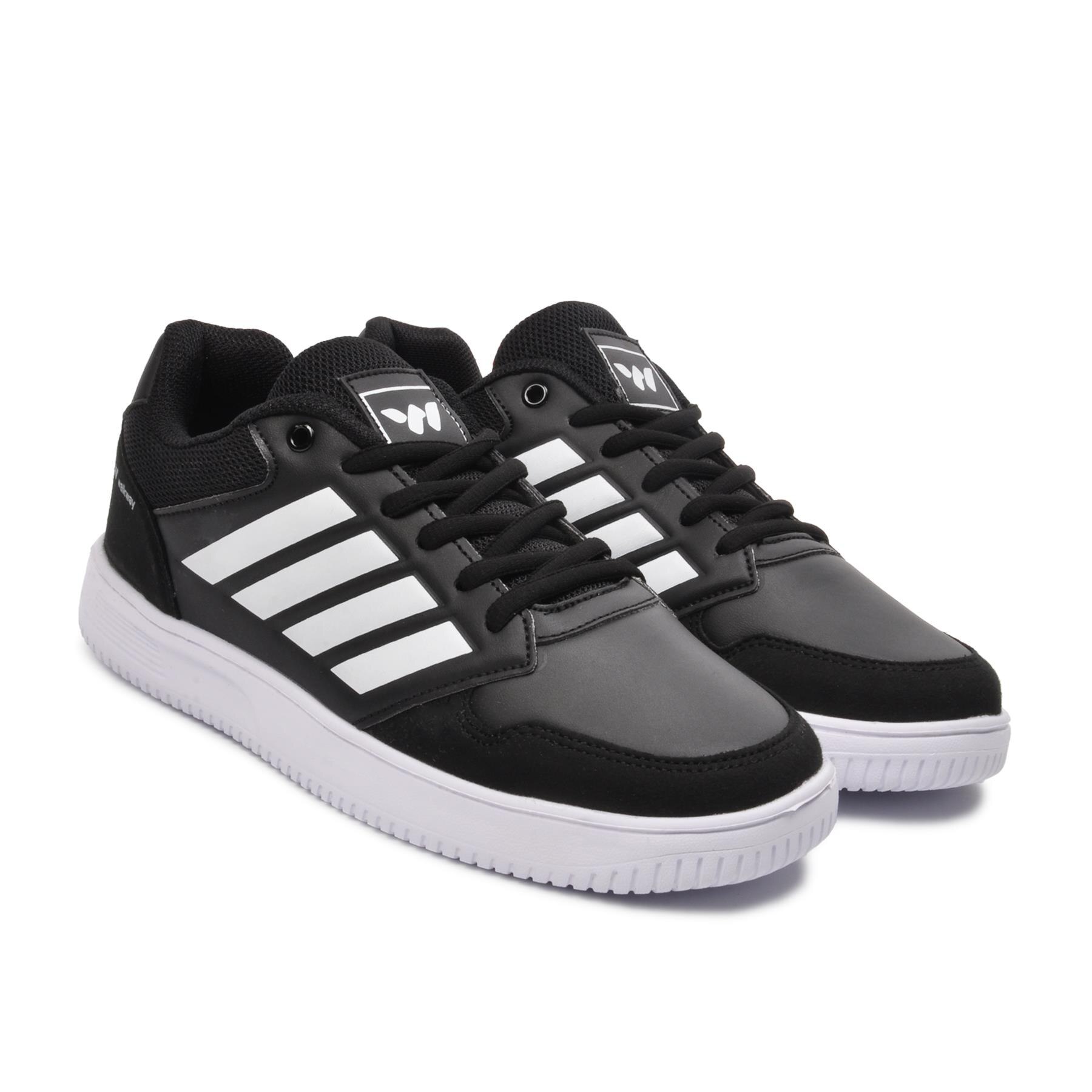 Loopbrug Nelson 2 Zwart-Wit Heren Sport Schoenen – Grandado