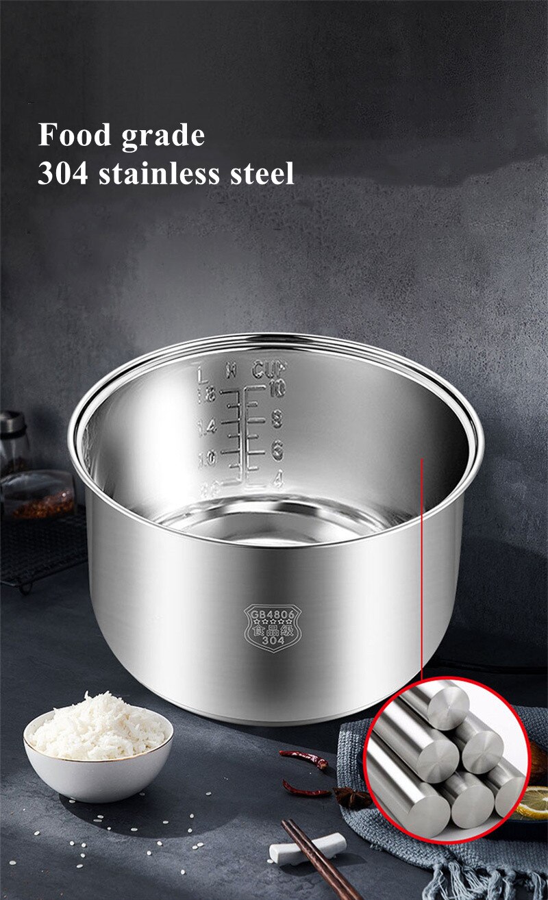 Non Stick Cooking Pot 304 Stainless Steel Rice Coo... – Grandado