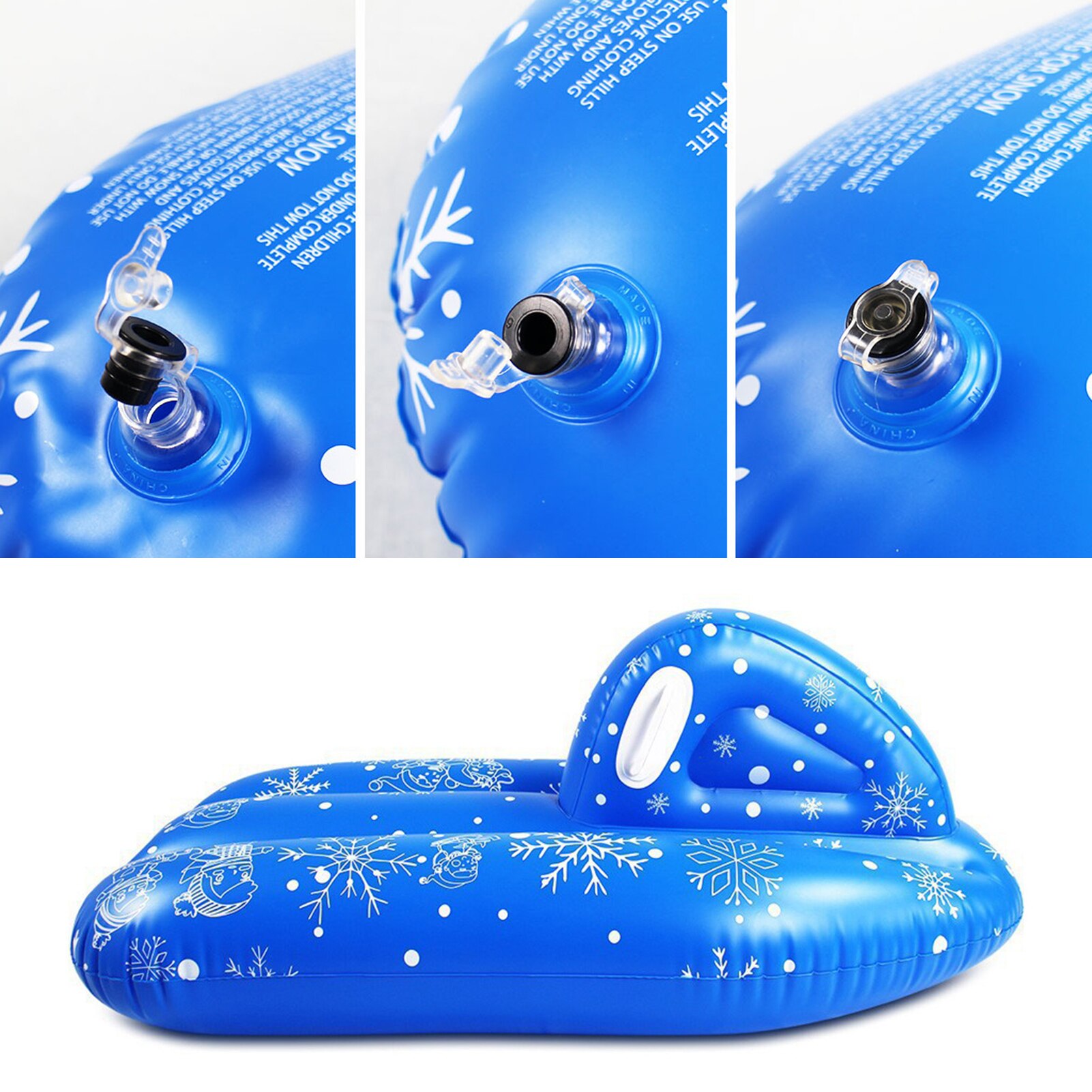 Kids Toy Inflatable PVC Snow Boat Skating Sled Sno... – Grandado