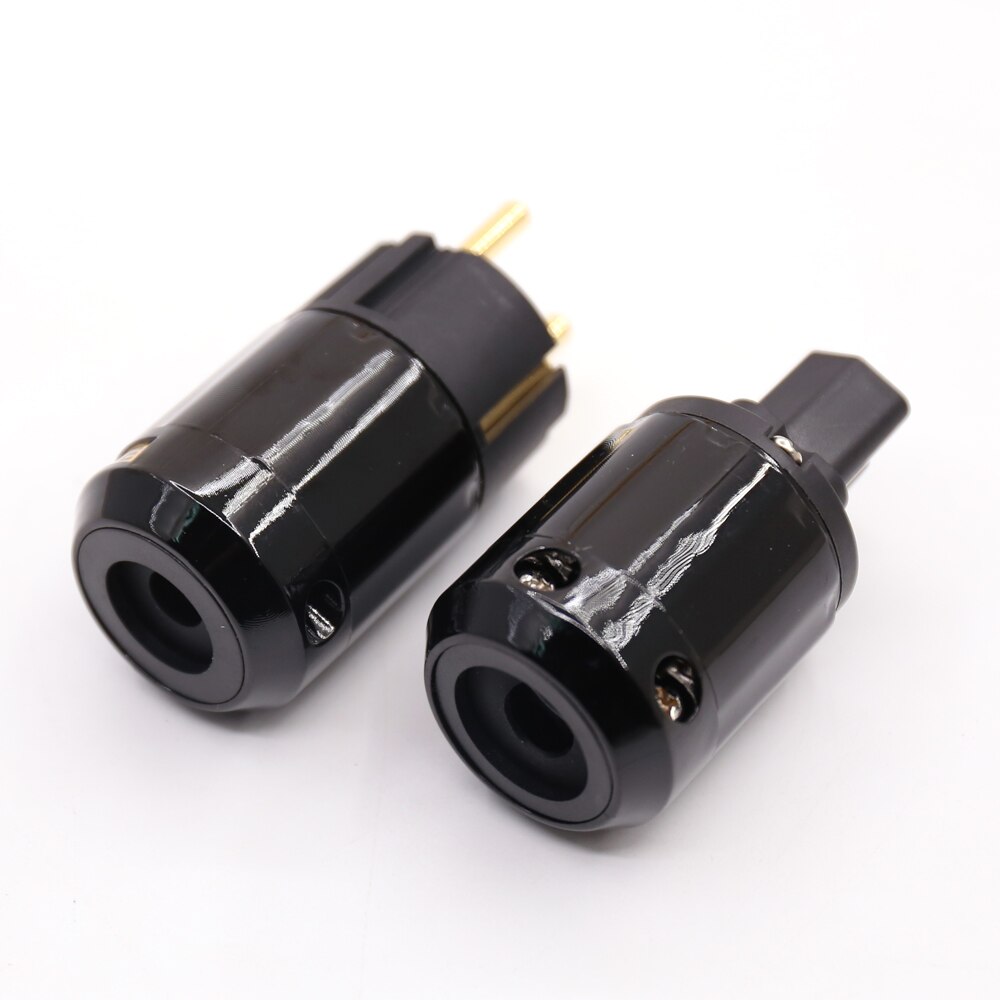 One Pair Hifi Power Plug P029E+C029 EU Power Conne... – Grandado