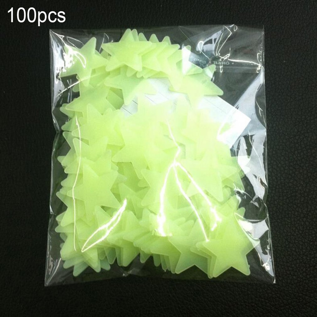 Pegatinas de pared de estrella luminosa 3D, 3CM, f... – Grandado