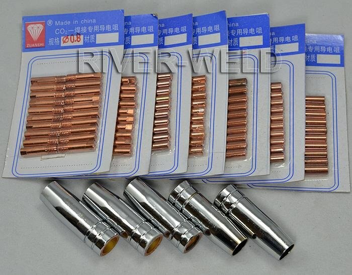 Mig/Mag Contact Tip/Nozzles + Shield Cups 15AK-01 ... – Grandado