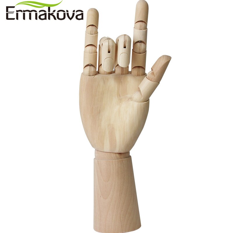 ERMAKOVA Wood Art Mannequin Hand Model Perfect for... – Grandado