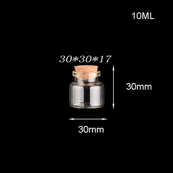 10pcs Clear Cork wishing Bottle Vial For Wedding g... – Grandado