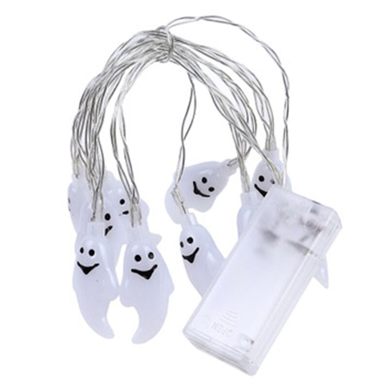 LED Halloween White Ghost Light String Ghost Hallo... – Grandado