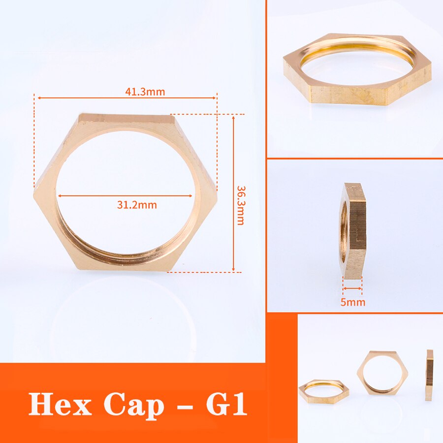 10 Uds todo cobre tuerca 1/8 "1/4" 3/8 "1/2" 3/4 "... – Grandado