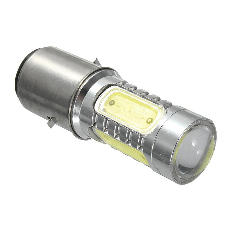 12V BA20D H6 4 COB LED Witte Lamp Licht Voor Motor... – Grandado