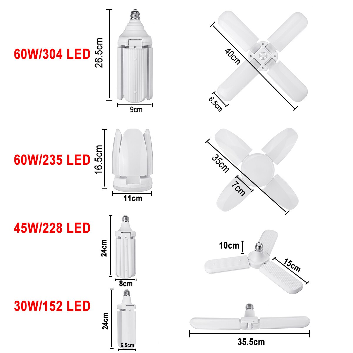 100W 6500K LED Garage Lights Shop Utility Ceiling ... – Grandado