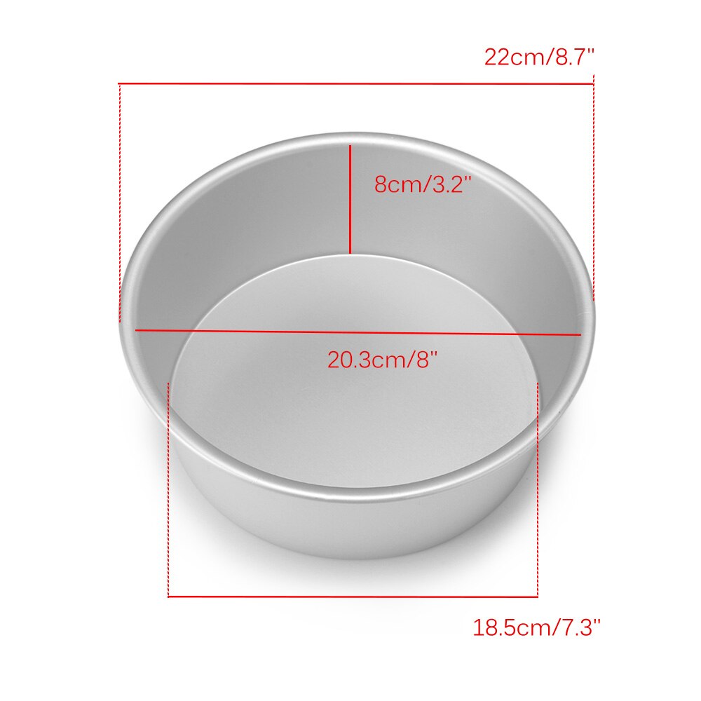 4"/6"/8" Aluminum Alloy Round Cake Baking Mould Pa... – Vicedeal