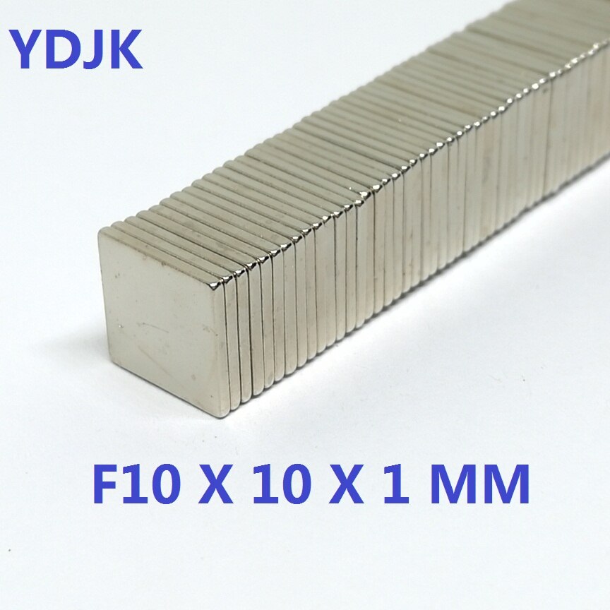 100pcs/lot N35 Rectangular magnet 10x10x1 NdFeB ma... – Vicedeal