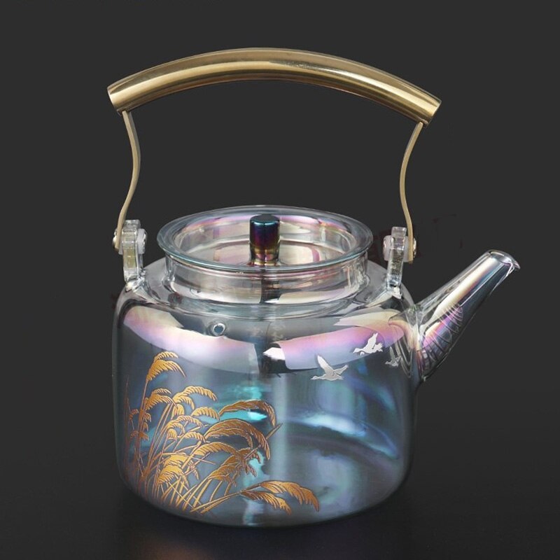 Colorful Orchid Glass Kettle High temperature resi... – Vicedeal