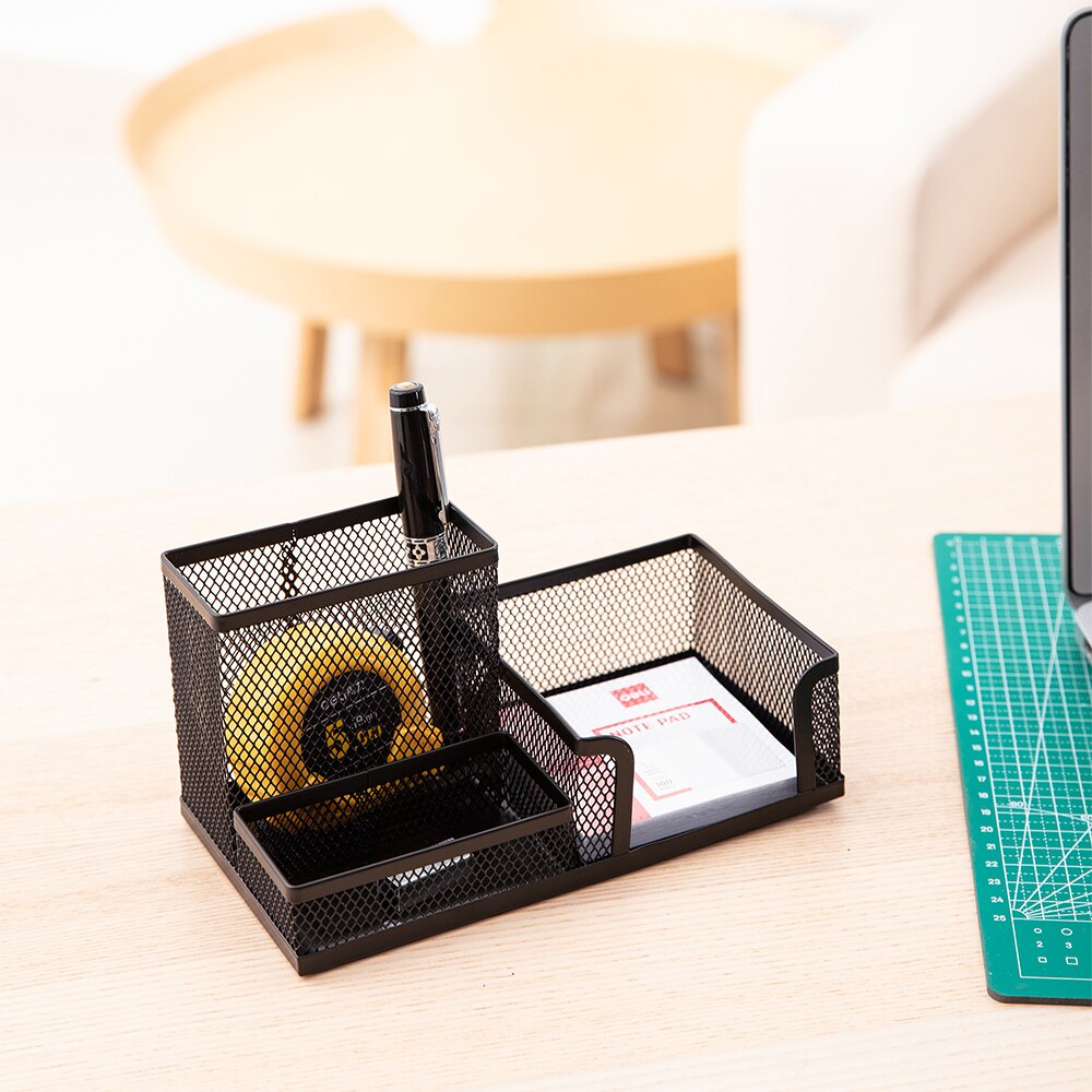 Deli E 9175 Mesh Desk Organizer 3 Comp. Pen Holder... – Vicedeal