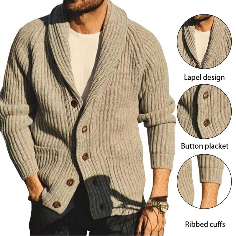 Brand Sweater Men Autumn Winter Thick Warm Cardiga... – Vicedeal