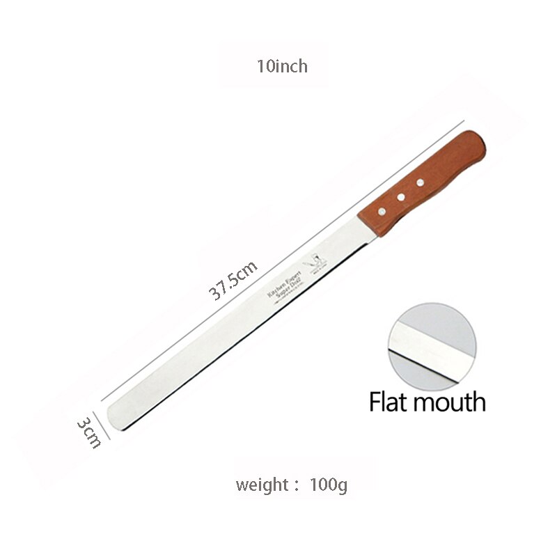 10/12Inch Rvs Broodmes Gekarteld Mes Houten Handva... – Grandado
