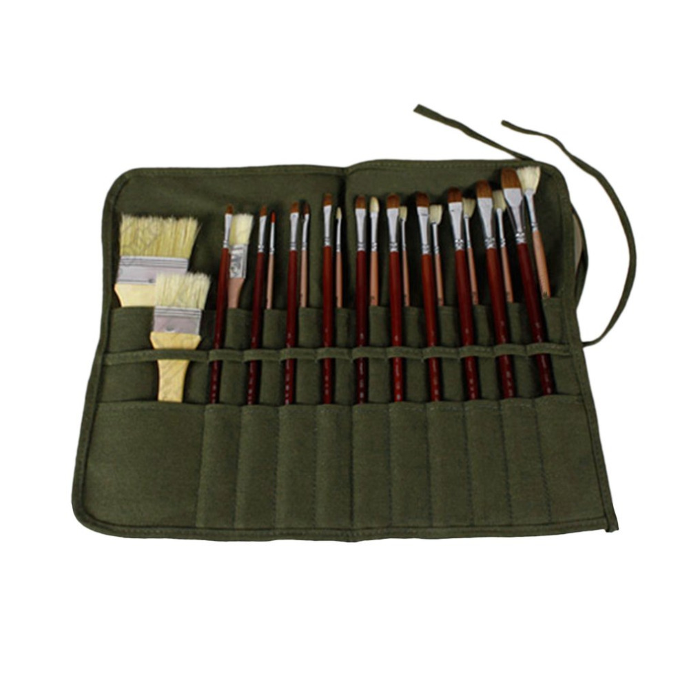 Moderne Oprollen Canvas Kwast Tas Gevallen Voor Ku... – Grandado