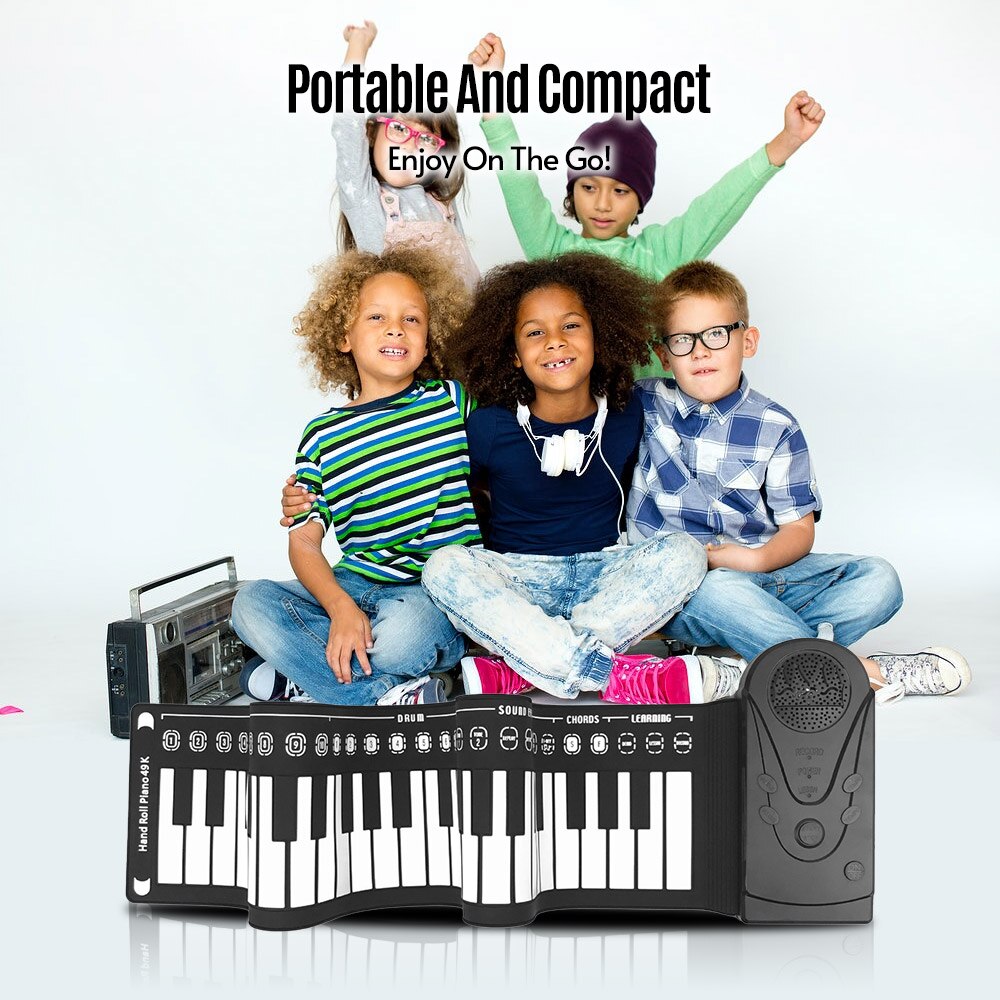 49 Keys Foldable Piano Foldable Portable Hand Roll... – Vicedeal