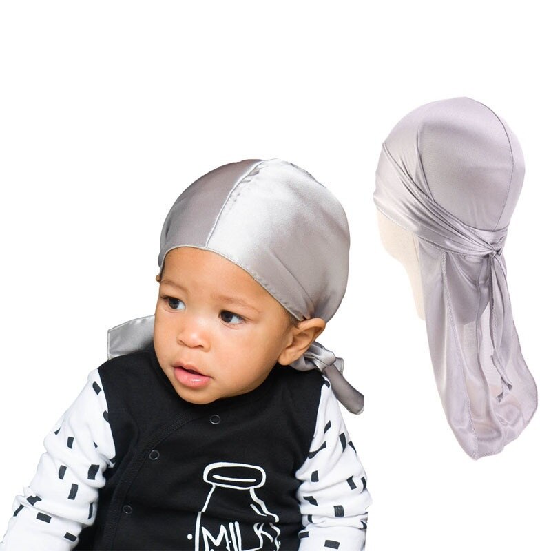 Kids Satin Silky Durag Boys Girls Head Wrap Bonnet... – Vicedeal