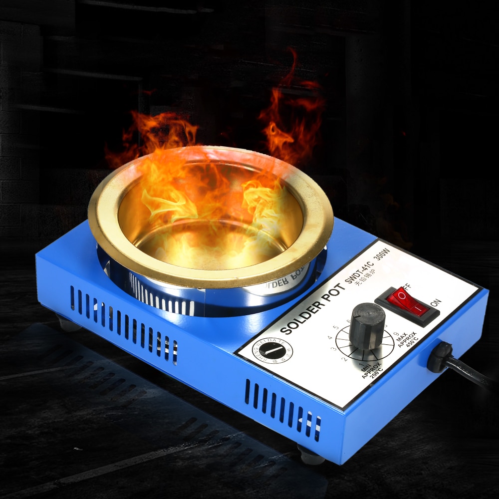 220v 300w lodde gryde tin smelteovn termoregulering lodde aflodningsbad ...
