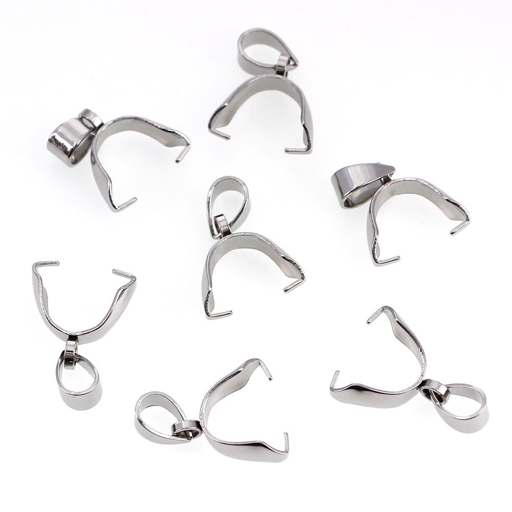10PC Sliver Color Stainless Steel Bead Clamp Pinch... – Grandado