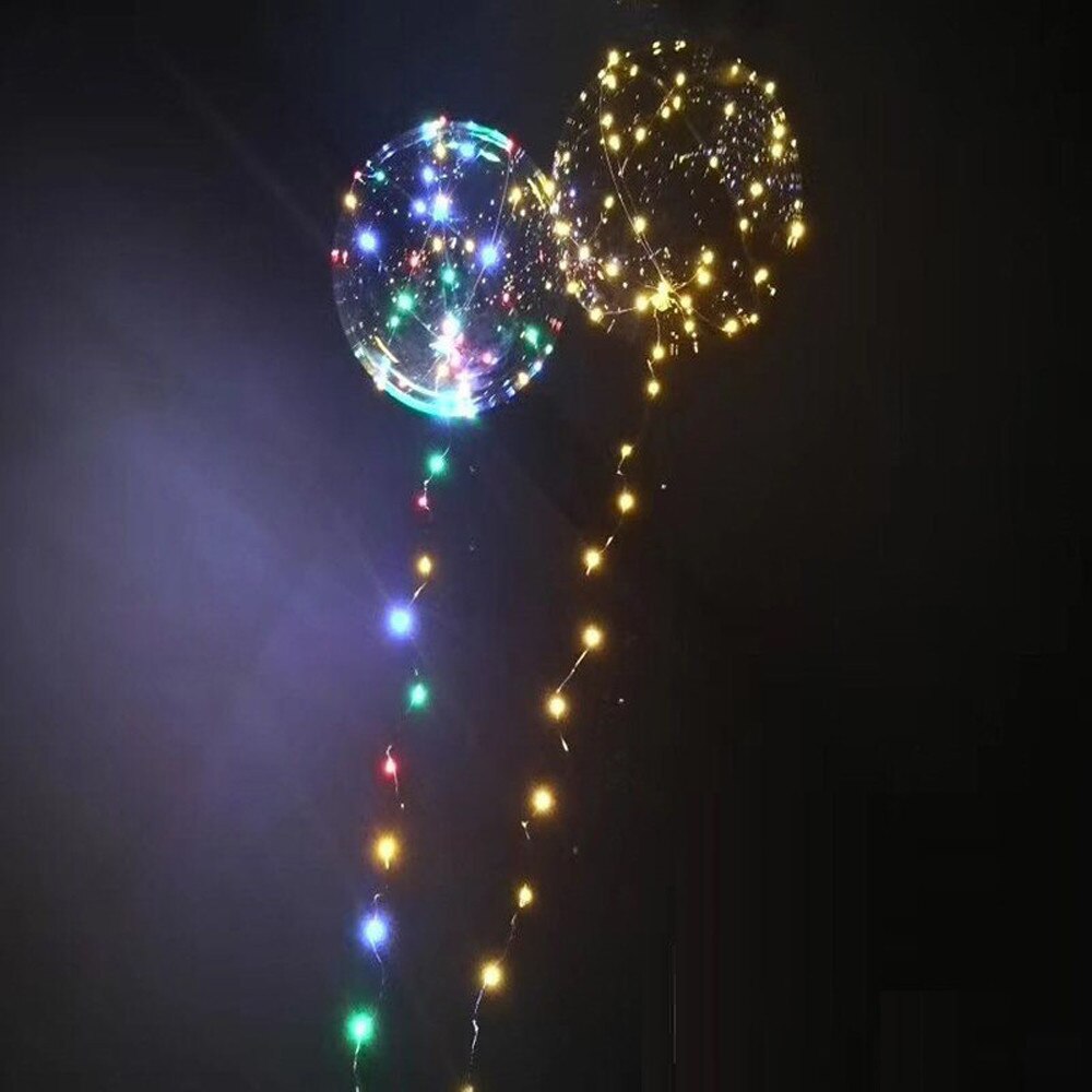 20 zoll Luminous Led Ballon Transparent Runde Blas... – Vicedeal
