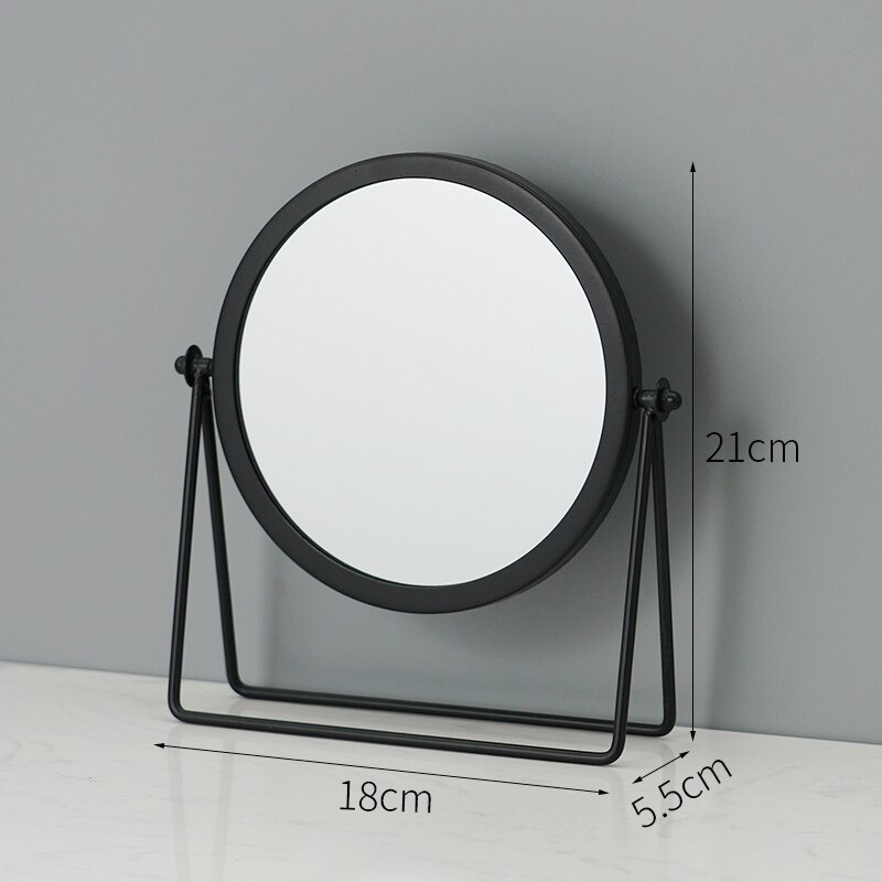 Metal Decorative Mirror Lady Desktop Makeup Mirror... – Grandado