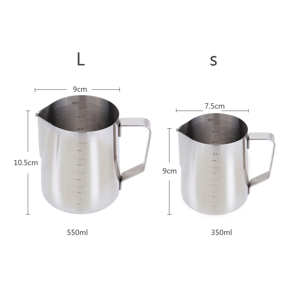 Manual Coffee Milk Frother Stainless Steel Milk Cr... – Grandado