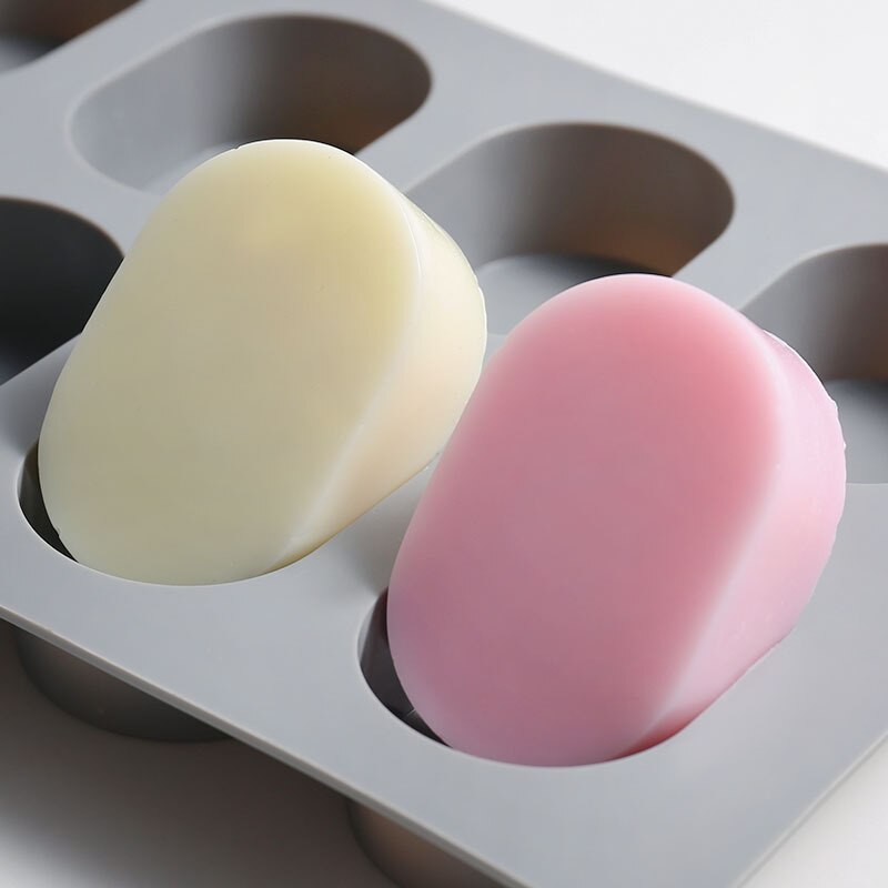 8-Gat Ovale Blok Siliconen Mal Diy Handgemaakte Ze... – Vicedeal