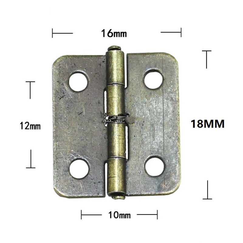 Brons Tone Kastdeur Bagage Scharnier, 4 Gaten Deco... – Vicedeal