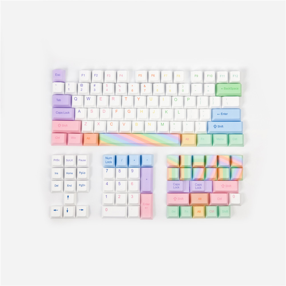 PBT Keycap Rainbow Full Color Cherry Profile Dye-S... – Vicedeal