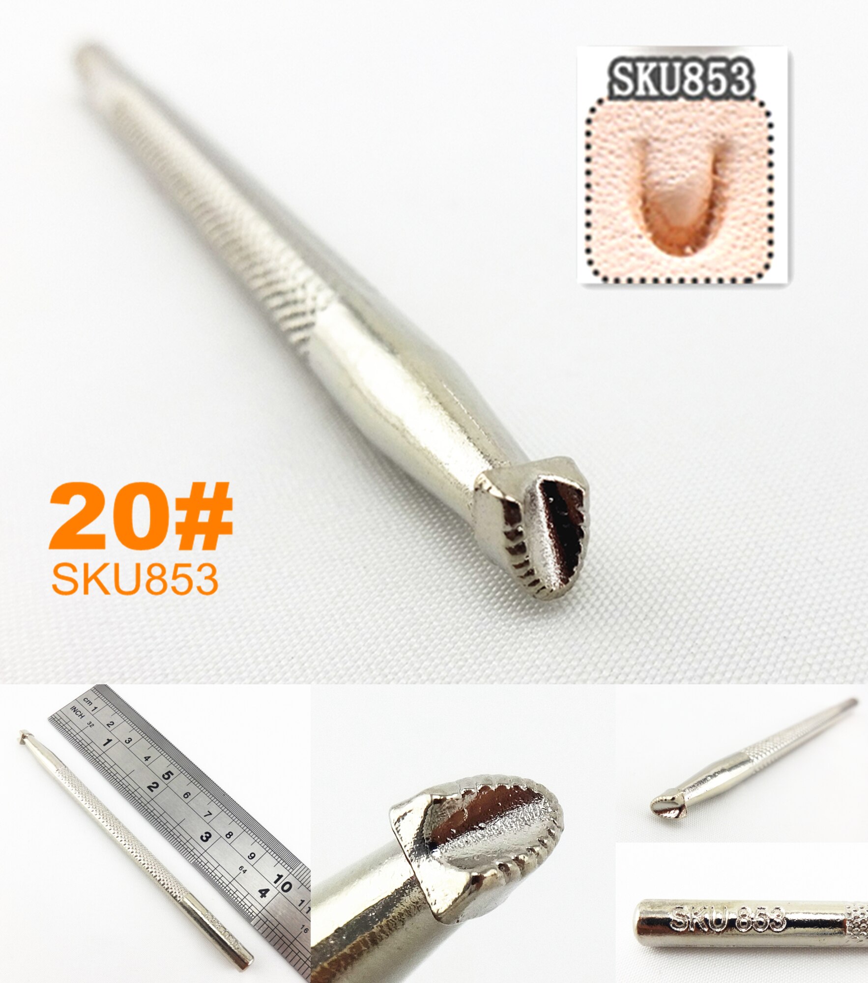 1pc 20 # SKU853 Lederen Craft Carving Stempelen St... – Grandado