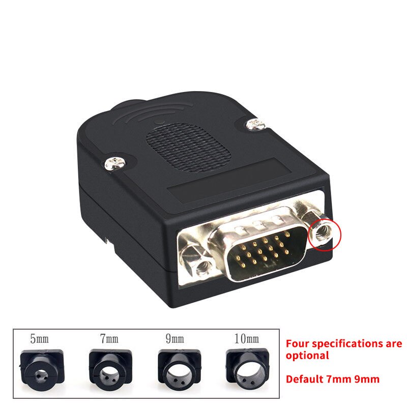 D-SUB DB15 VGA Male Female Head 3 Rows 15 Pin Plug... – Grandado