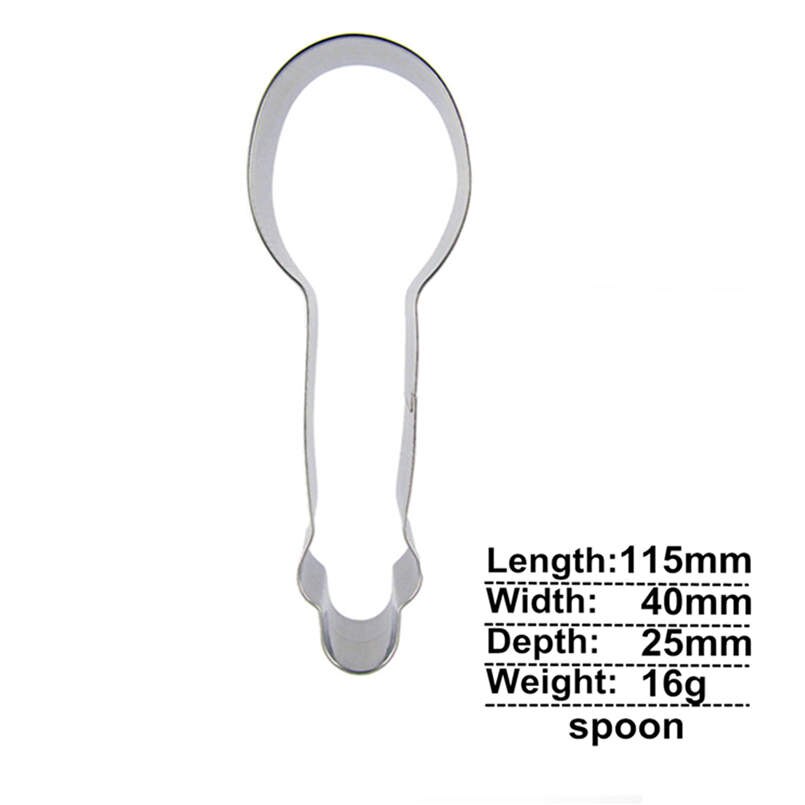 Spoon shape 3 piece Cookie cutting molds, baking t... – Grandado