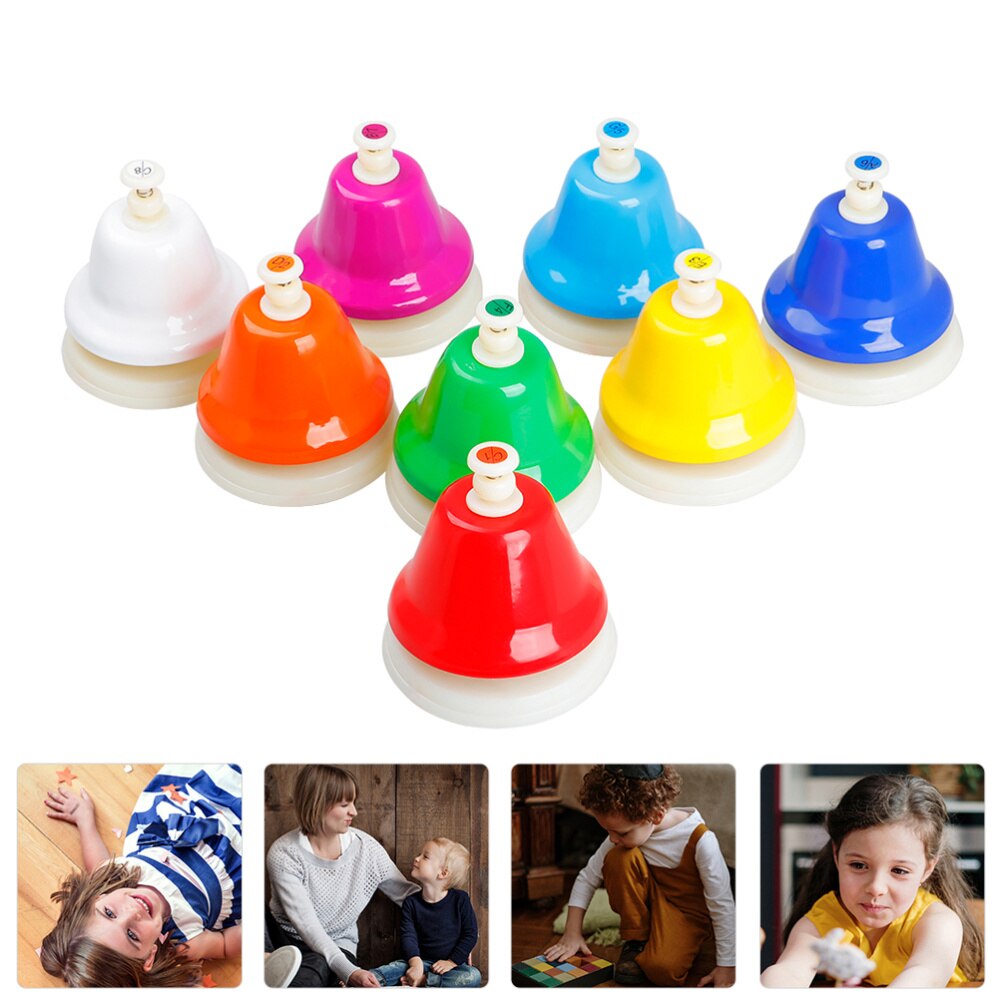 1 Set of Eight Tone Class Bells Kids Percussion Mu... – Grandado