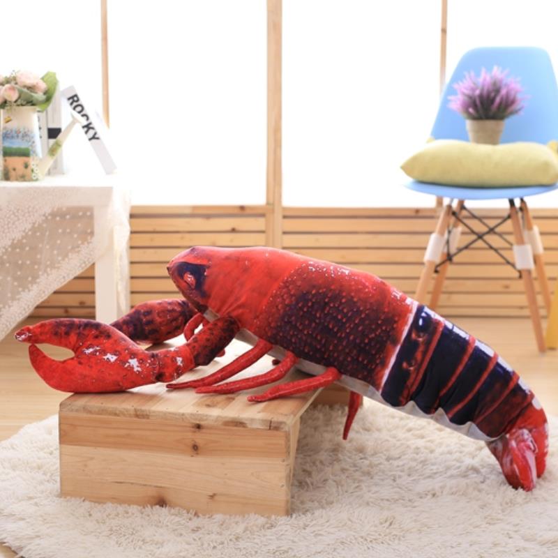 Lifelike Lobster Plush Toy Doll Stuffed Sea Animal... – Grandado