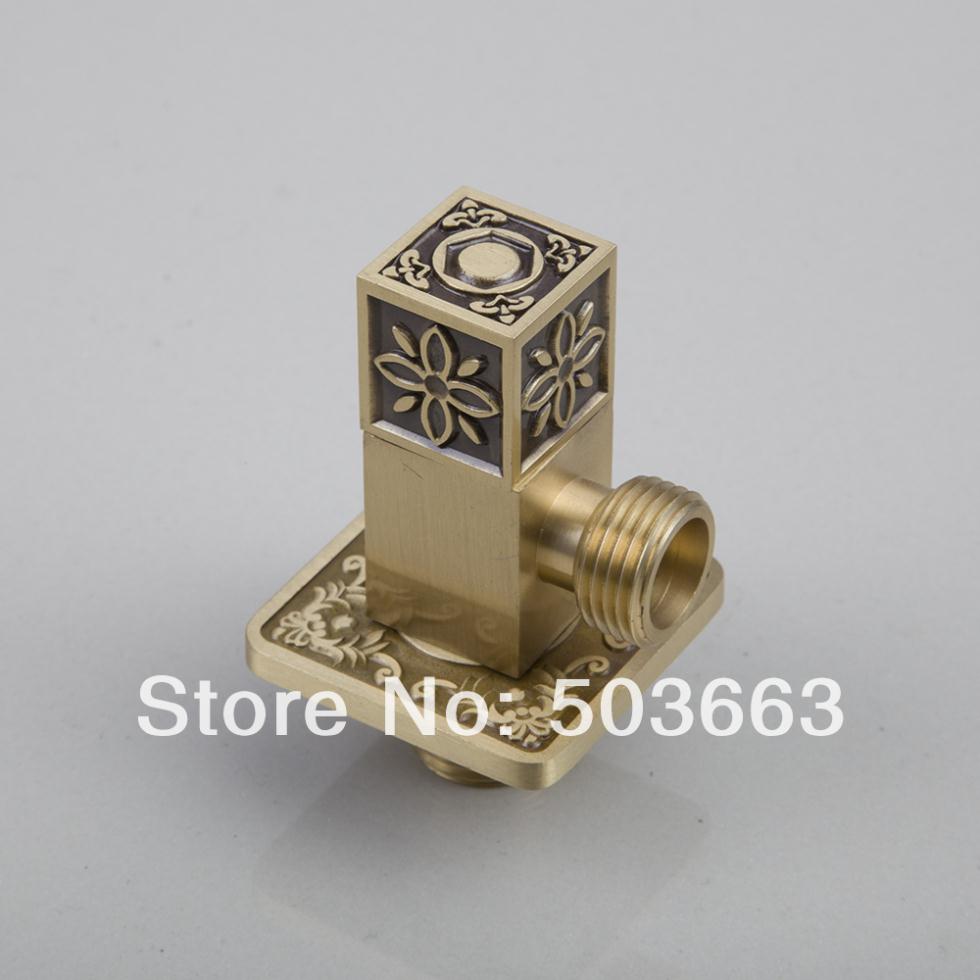 Torayvino Antique Brass Bathroom Brass Angle Stop ... – Grandado
