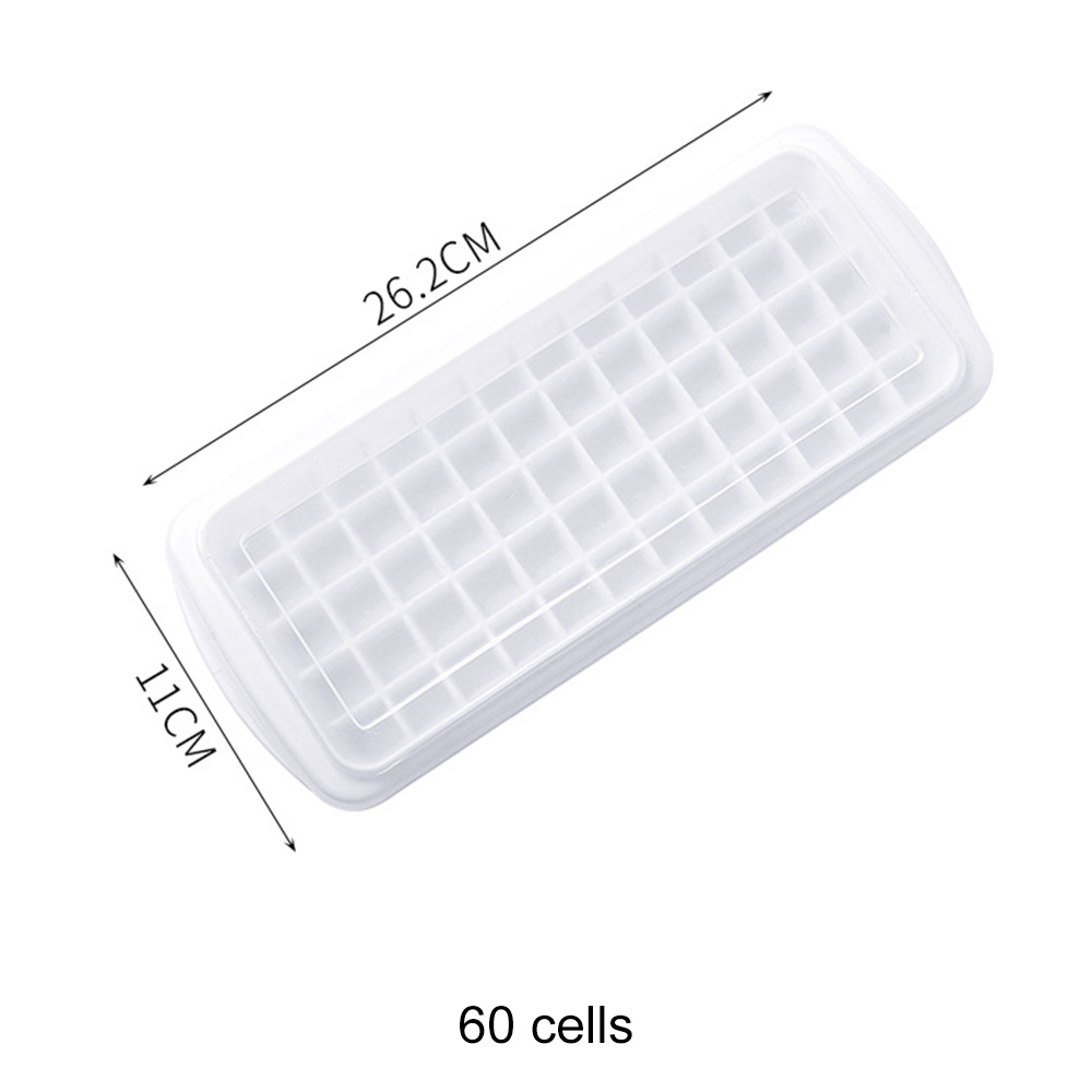 12/48/60 Grids Ice Cube Tray Plastic Ice Cube Make... – Grandado