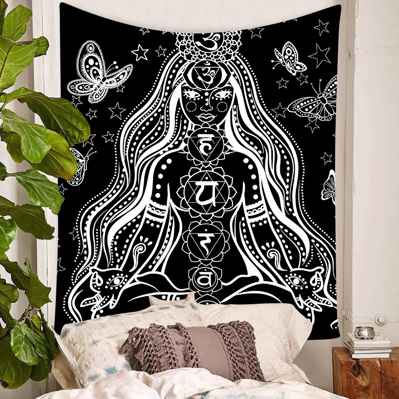Simsant Psychedelic Chakra Tapestry Yoga Meditatio... – Vicedeal