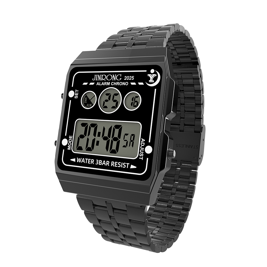 80s Retro Electronic Digital Watch Men, 3ATM Water... – Grandado